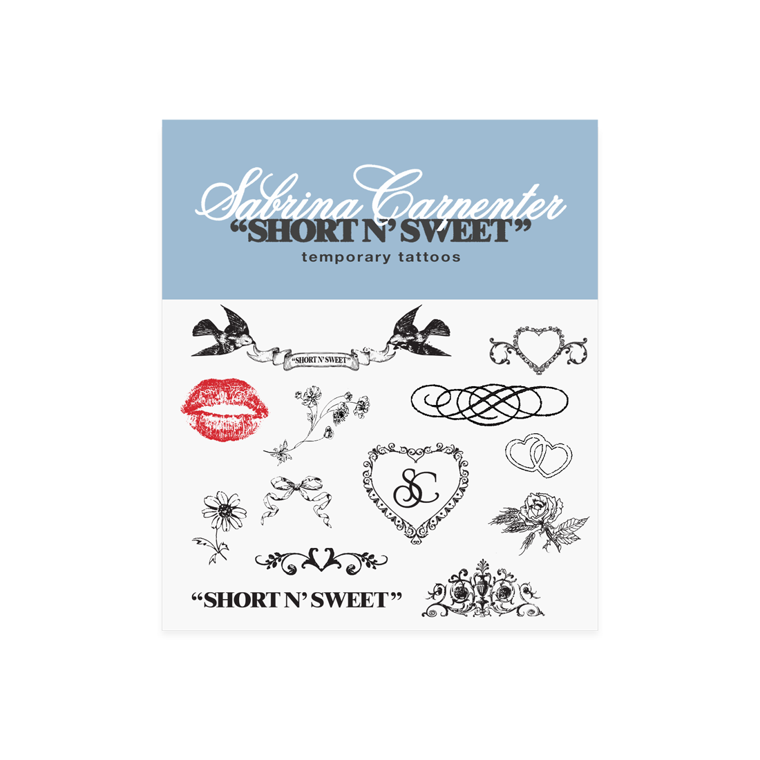 Short n' Sweet Klebetattoos - Sabrina Carpenter